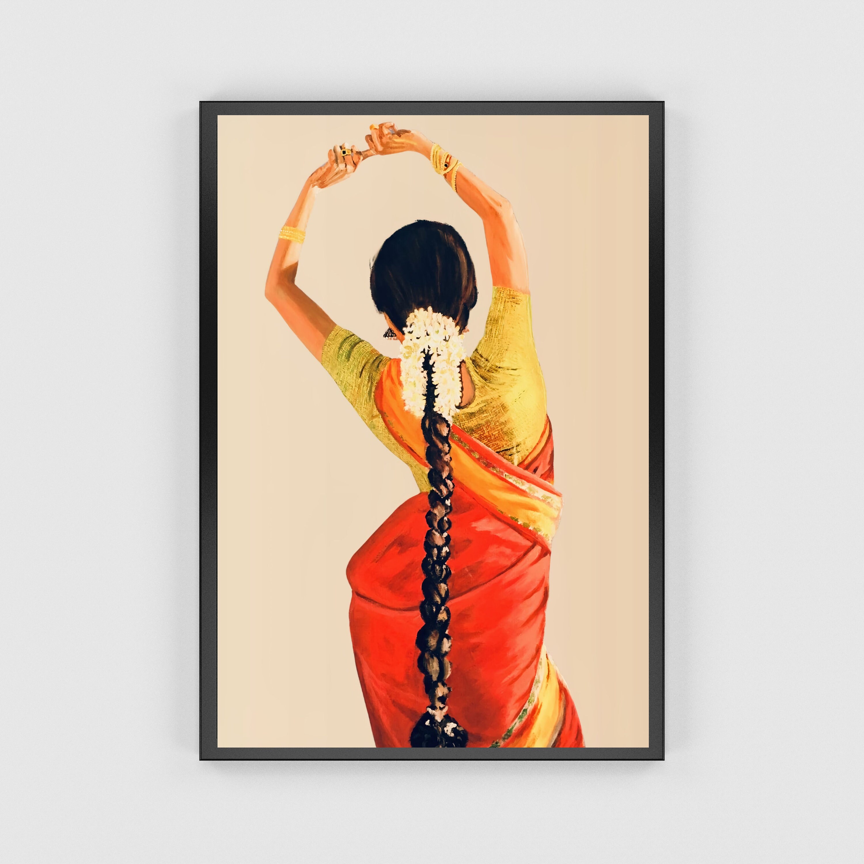 Indian Folk Art, Indian Dancing Lady Art, Indian Woman Painting, Indian ...