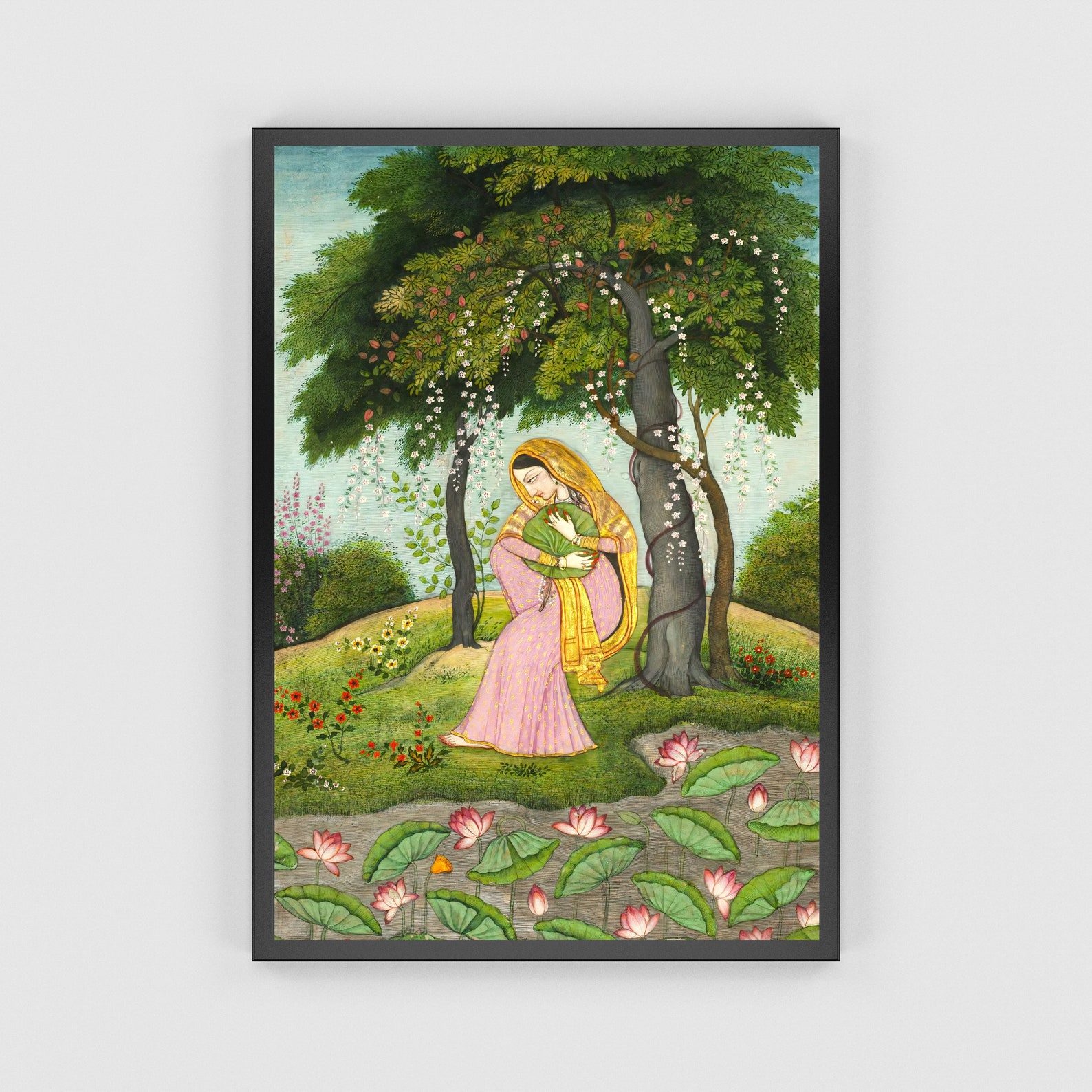 Indian Folk Art, Indian Royal Lady, Pichwai Indian Painting, Indian Art ...
