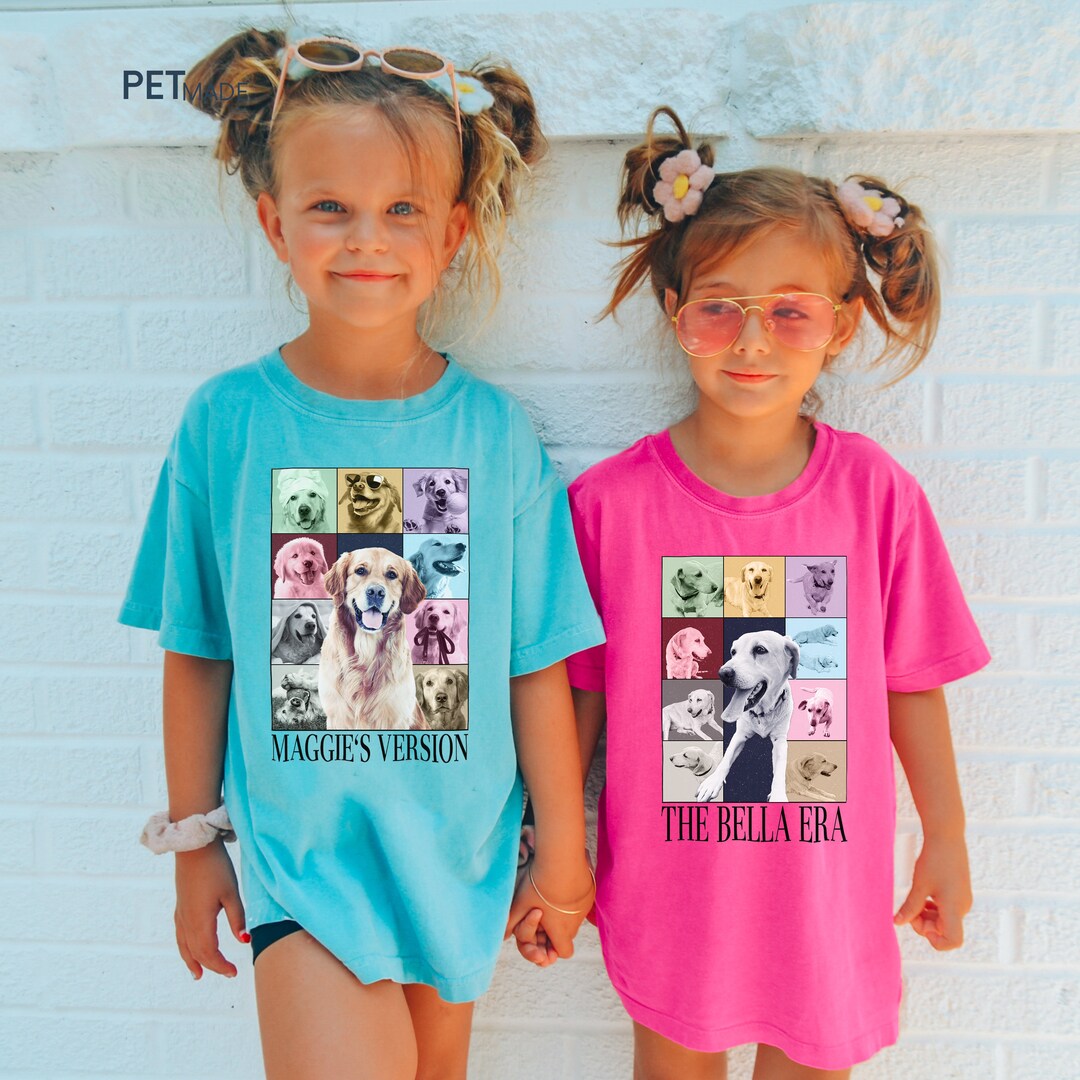 Custom Pet Era Shirt Kids, Dog Photo Tshirt for Kids, Youth & Toddler ...