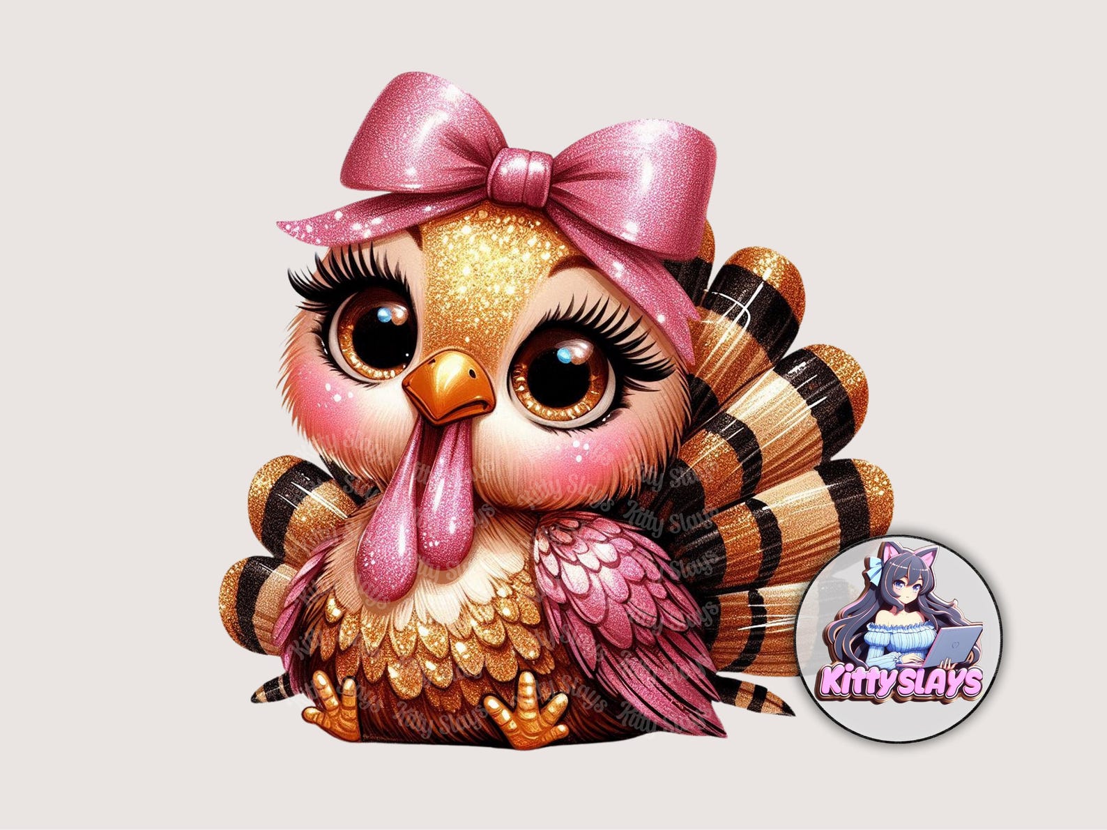 Baby Girl Thanksgiving Turkey Png,coquette Gold Glitter Turkey Clipart ...