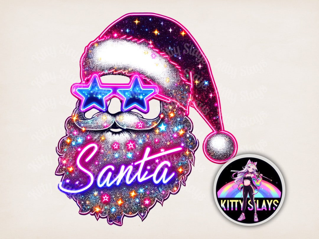 Christmas Santa PNG, Xmas Digital Christmas Santa Galaxy, Christmas ...