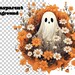 Halloween PNG Spooky Ghost Cute Flower Png Autumn - Etsy
