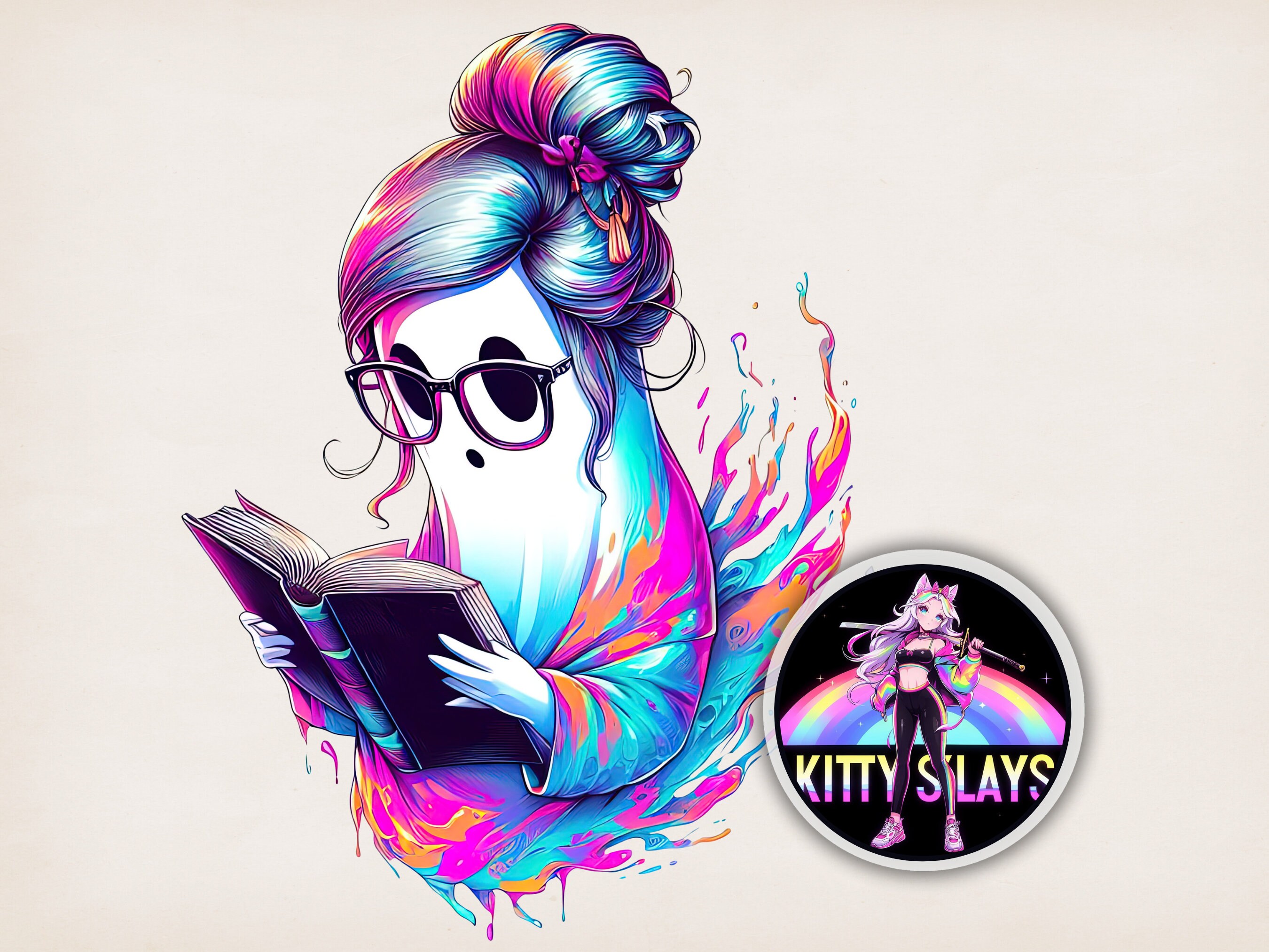 Ghost Reading Png, Teacher Halloween Png, Librarian Png, Book Lover Png ...