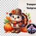 Girl Fall Turkey PNG, Kid Turkey Thanksgiving, Fall Vibe PNG, Cute ...