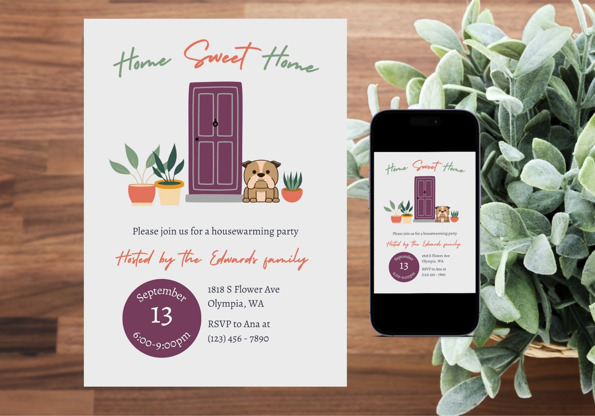 Housewarming Invitation, New House Party, Home Sweet Home Invitation ...