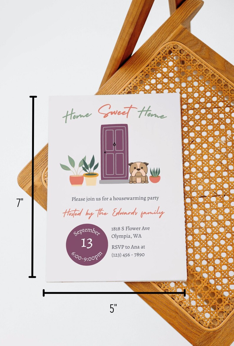 Housewarming Invitation, New House Party, Home Sweet Home Invitation ...