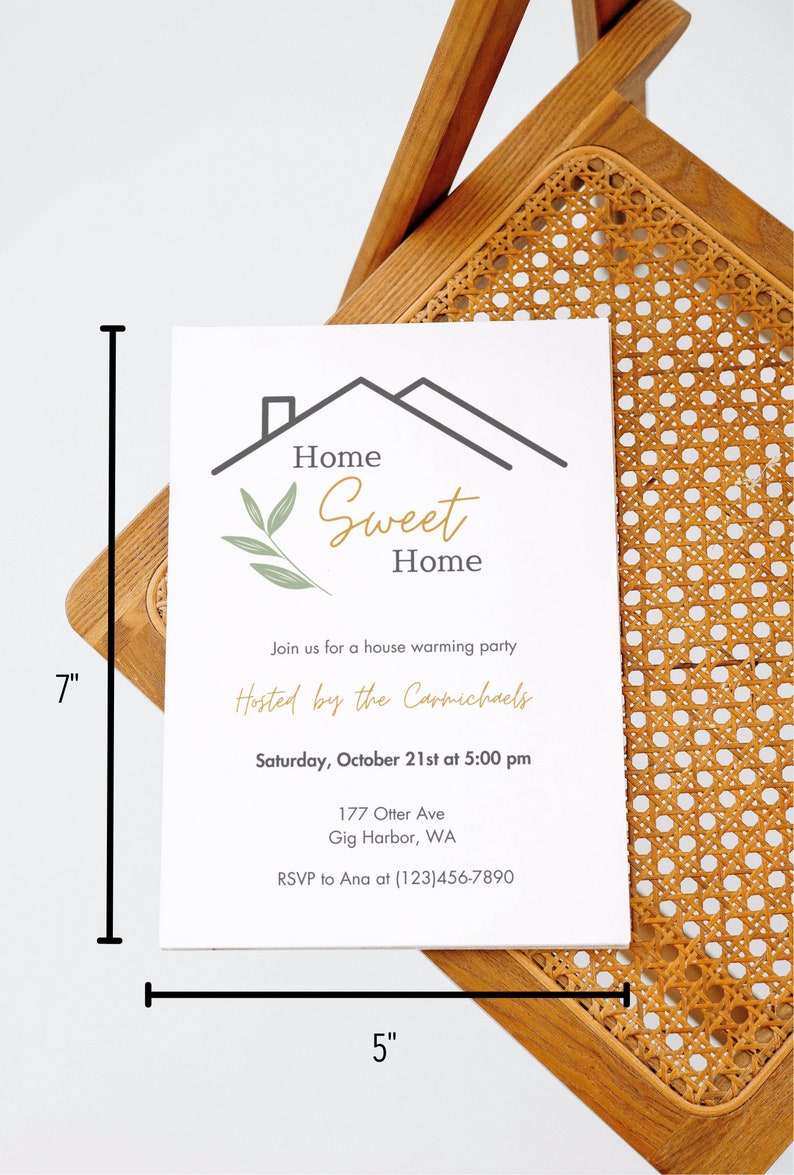 Housewarming Invite, Housewarming Party, Home Sweet Home Invite, Modern ...