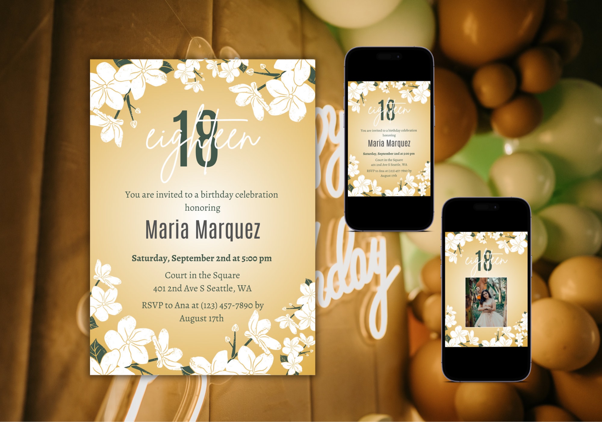 Invitación De Debut Filipino Filipino Debut 18th Birthday Party