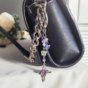 Y2k Star Phone Charm | Purple Starry Bag Charm | Y2k Key Chain Charm ...