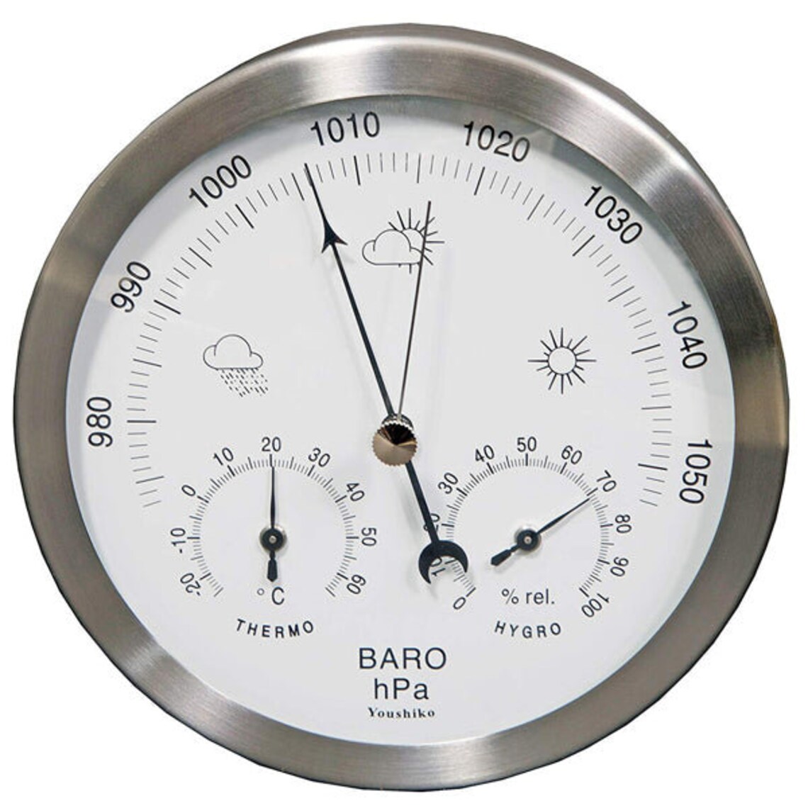 Youshiko 3 in 1 Weather Station for Indoor and Outdoor Use , Diameter ...