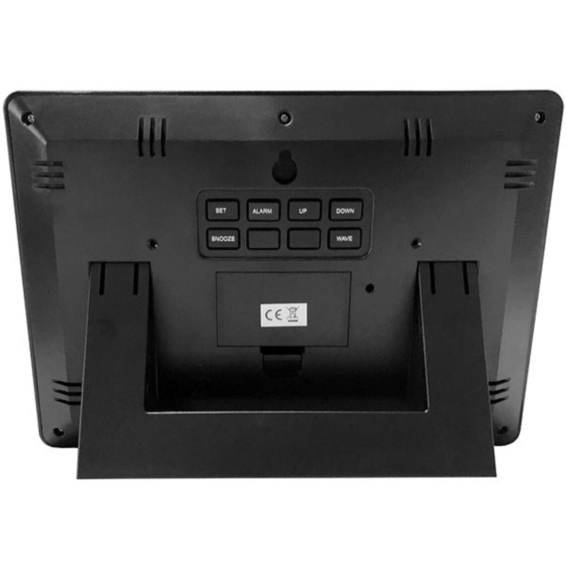 Radio Controlled Lcd Wall Mountable and Desk Clock ( Black ) - Etsy
