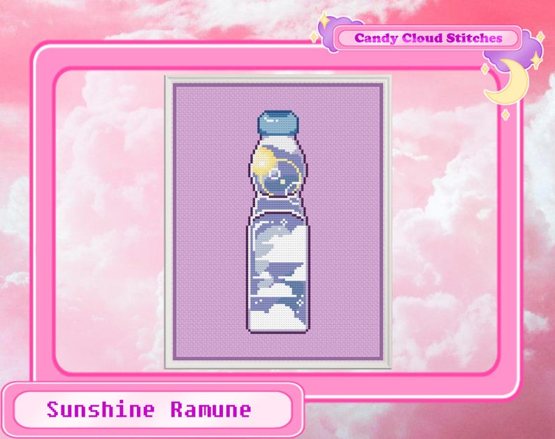 Ramune Bottles - Variety Pack - Kawaii Cross Stitch Pattern PDF - Etsy