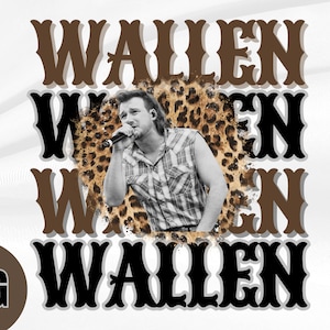 Morgan Wallen Leopard PNG: Country Music Fan (digital Download) - Etsy