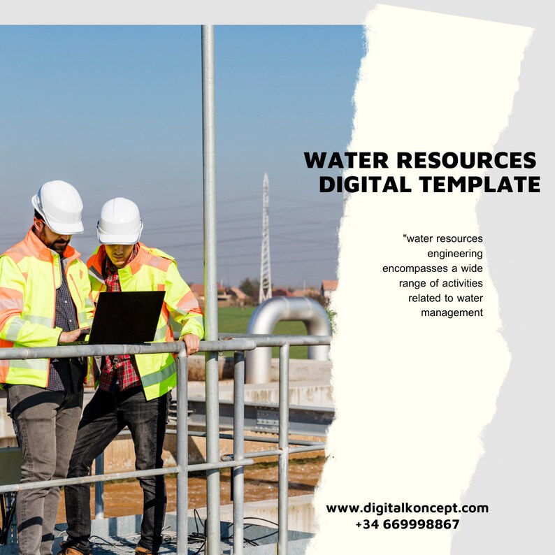 Digital Water Resource Engineering Template - Etsy