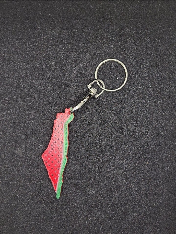 Palestinian Map Keychain High-quality Keychain Palestinian Flag Perfect ...