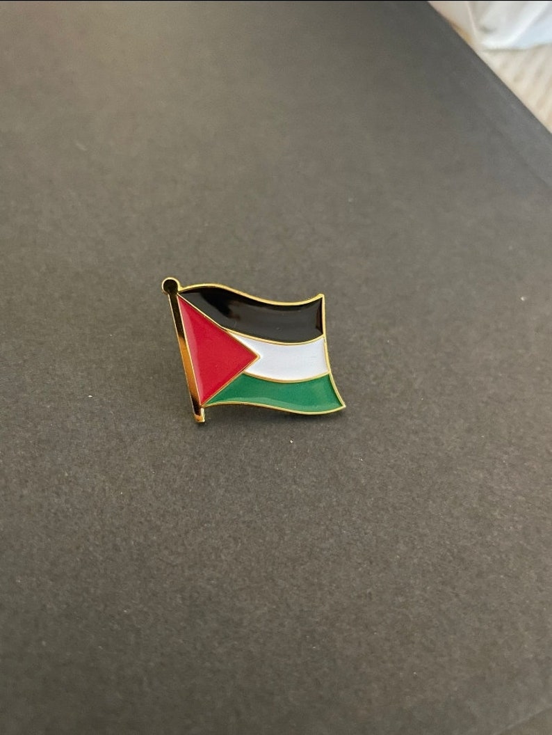Palestinian Flag Lapel Pin - High-quality - Perfect Gift for Palestine ...