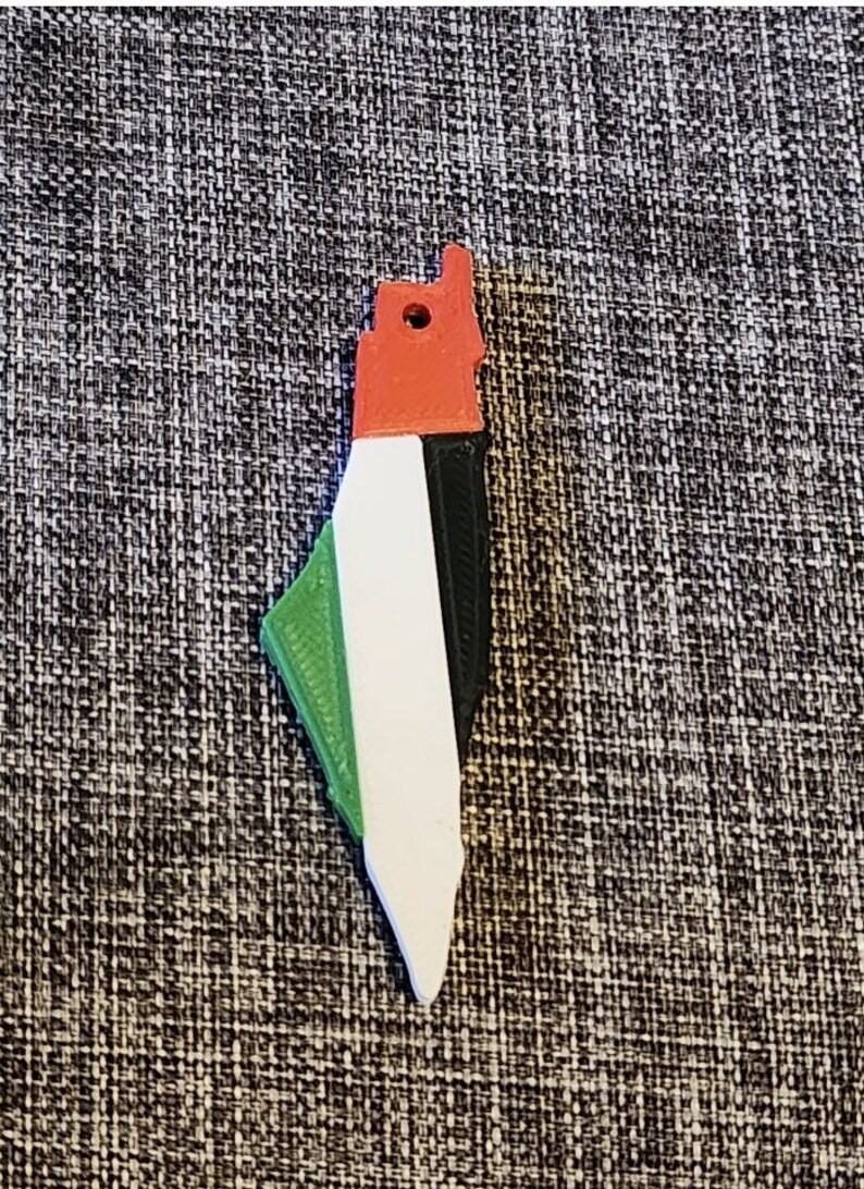 Palestinian Flag Keychain High-quality Keychain Palestinian Flag ...