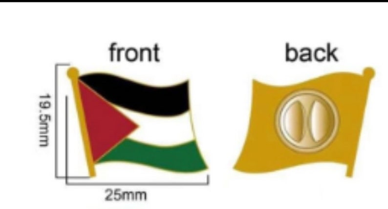 Palestinian Flag Lapel Pin - High-quality - Perfect Gift for Palestine ...