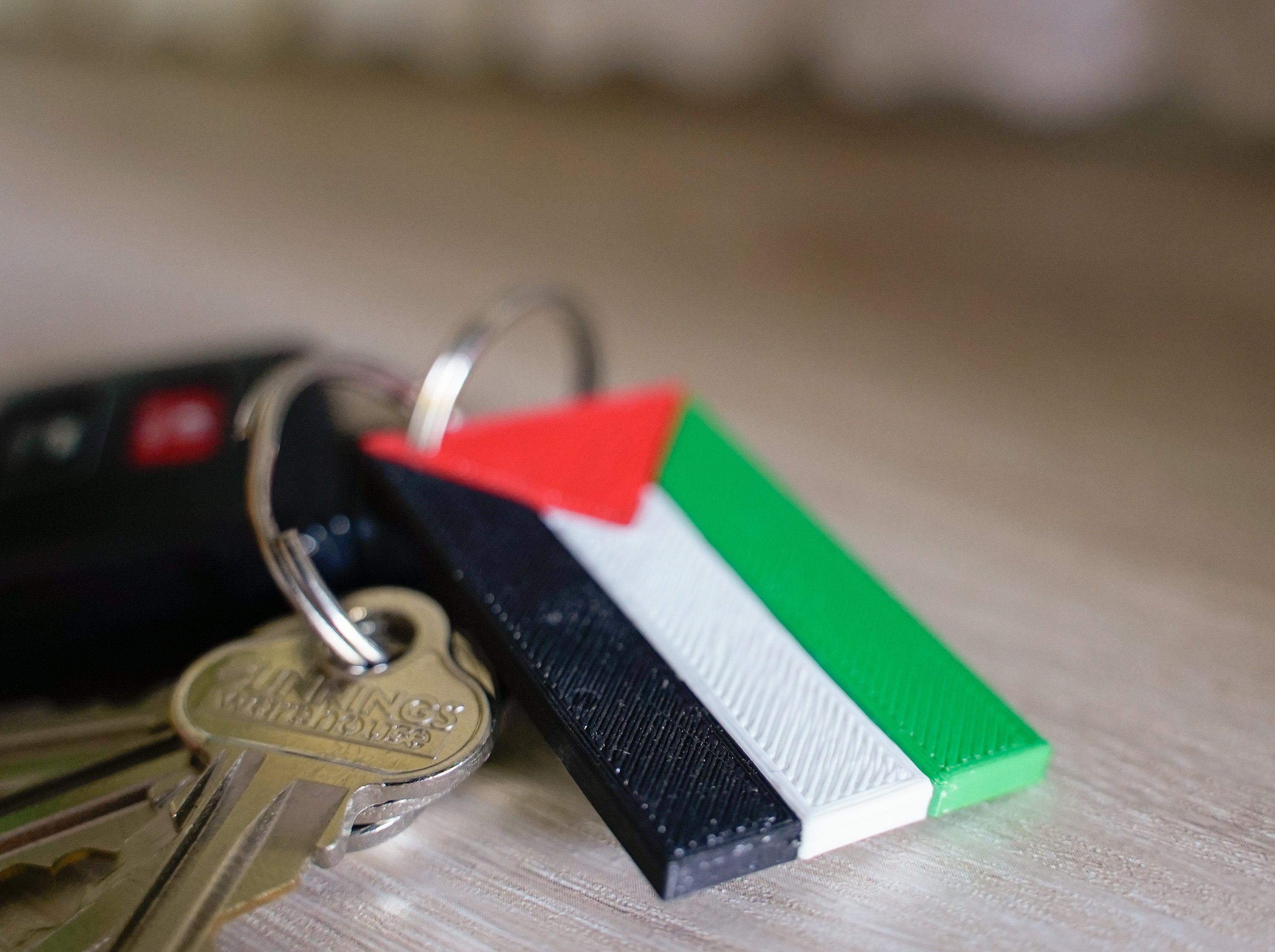 Palestinian Flag Keychain High-quality Keychain Palestinian Flag ...