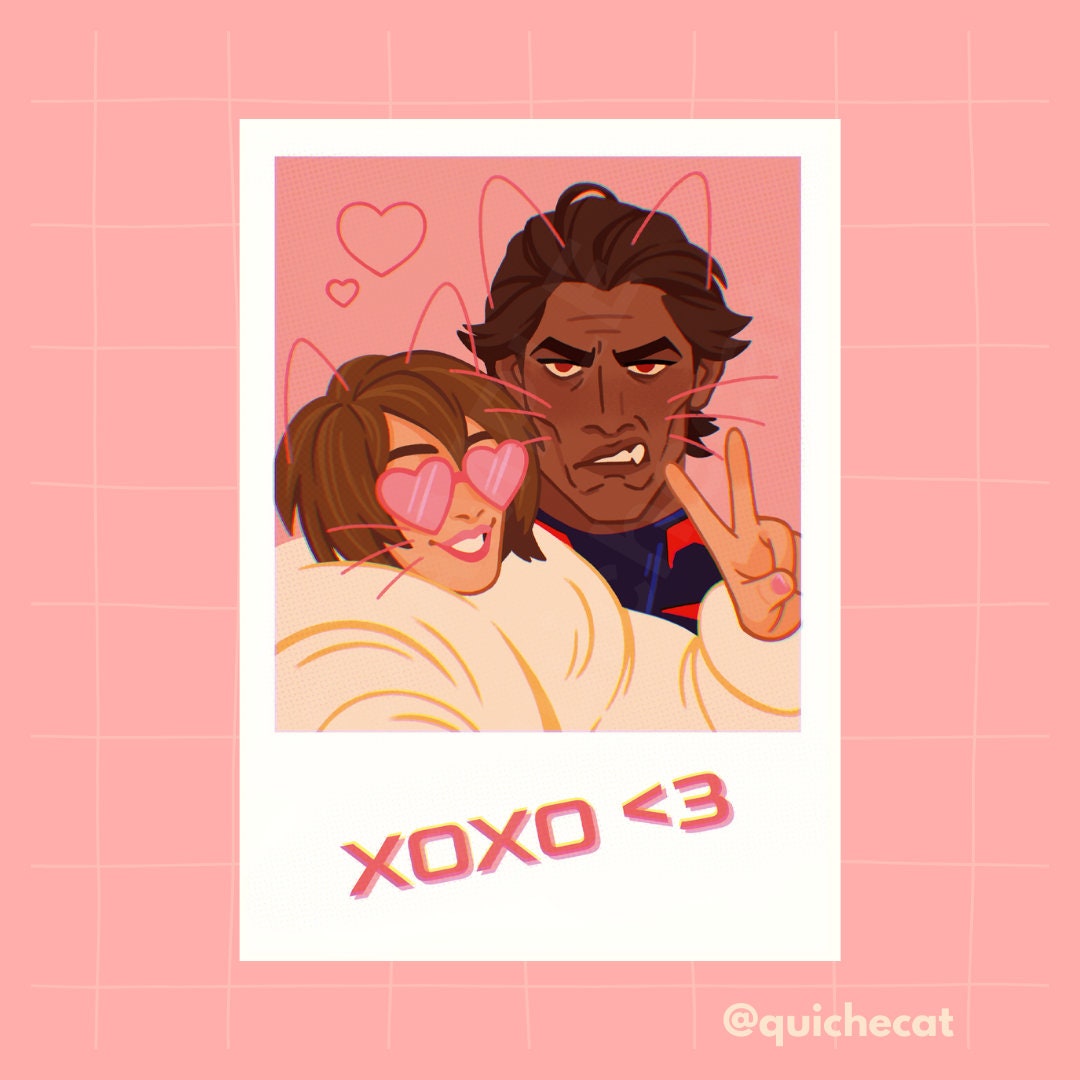 Postcard Print Dina6 Spiderverse Miguel and Lyla - Etsy