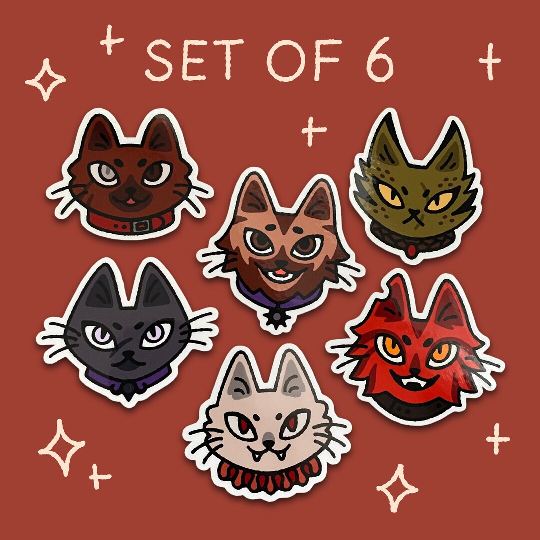 Sticker - Baldurs Gate 3 Kitty Companions (astarion, Gale, Wyll ...