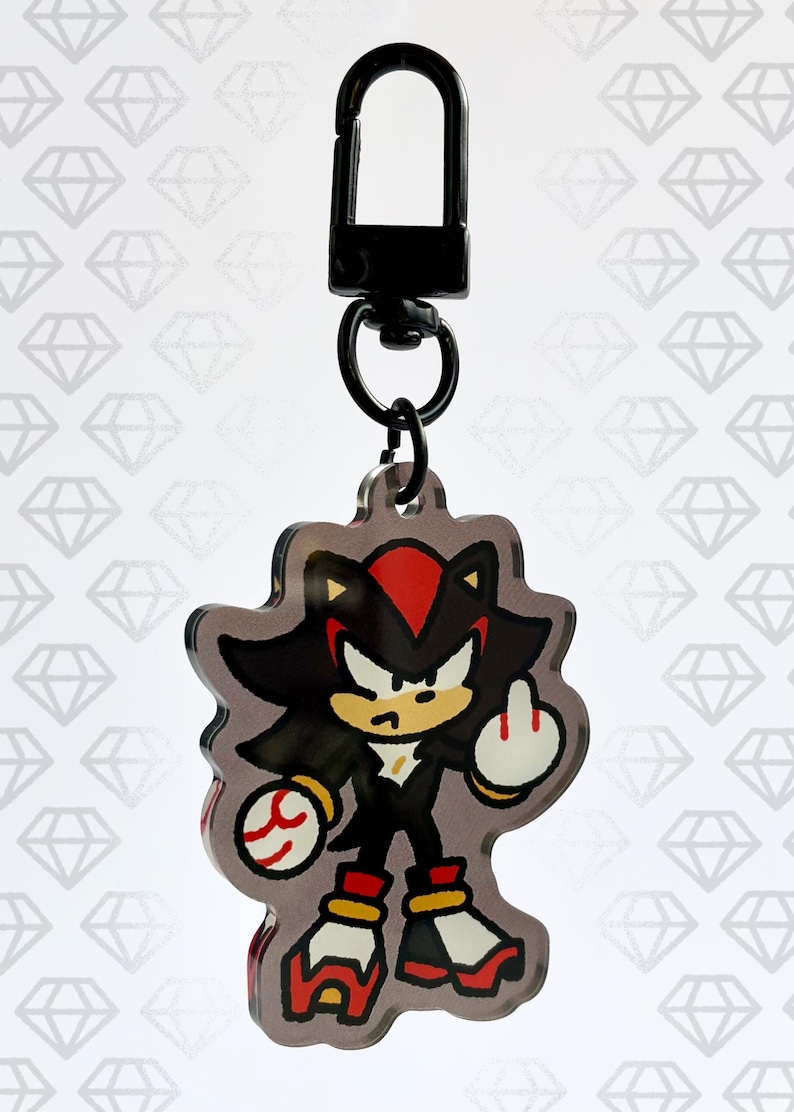 Sonic and Friends - Clear Acrylic Keychain (sonic the Hedgehog, Tails ...
