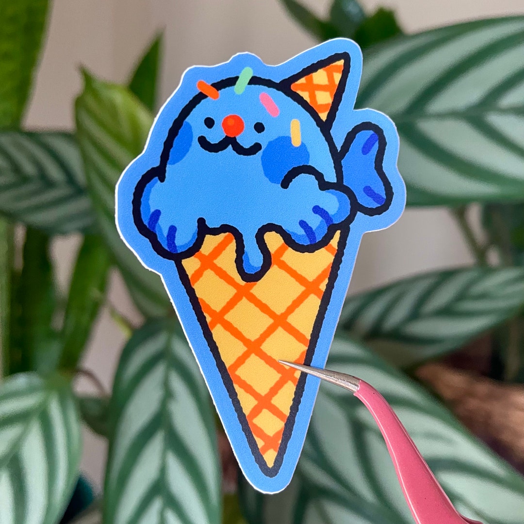 Sticker Ice Cream Seal - Etsy