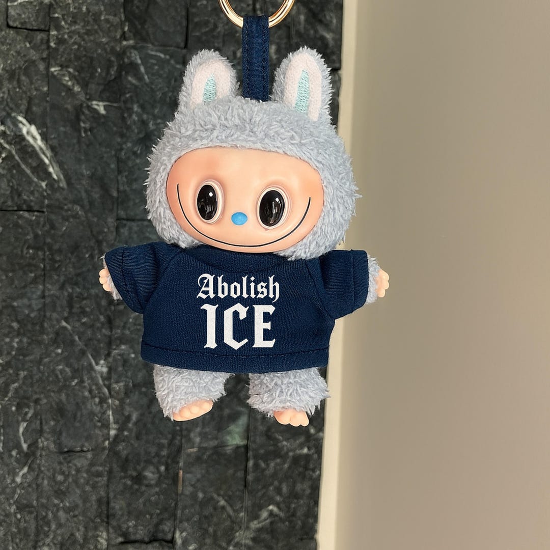 Abolish Ice Labubu Shirt, FDT Anti Trump Labubu Doll Tshirt for V1 V2 ...