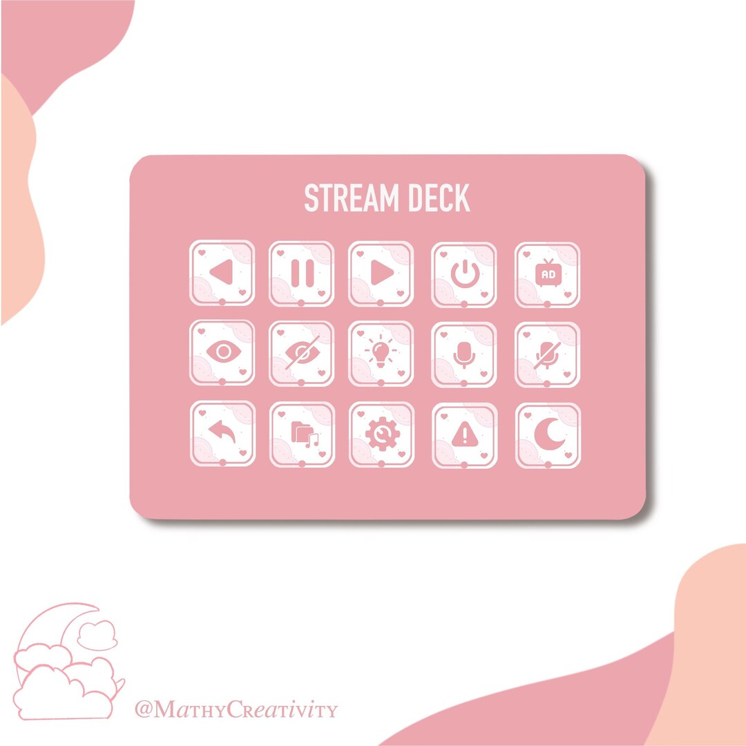 Pink Heart Icons 50 Stream Deck Icons Streamers, Streaming, Twitch ...