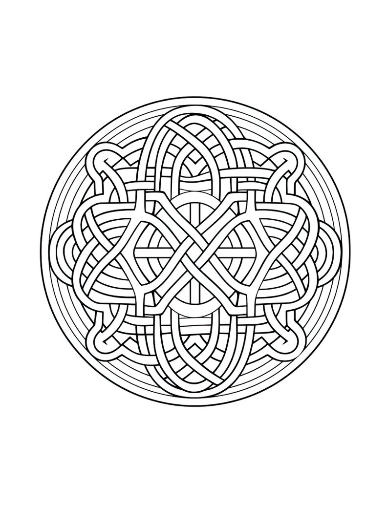 Celtic Mandalas: 50 Pages - Etsy