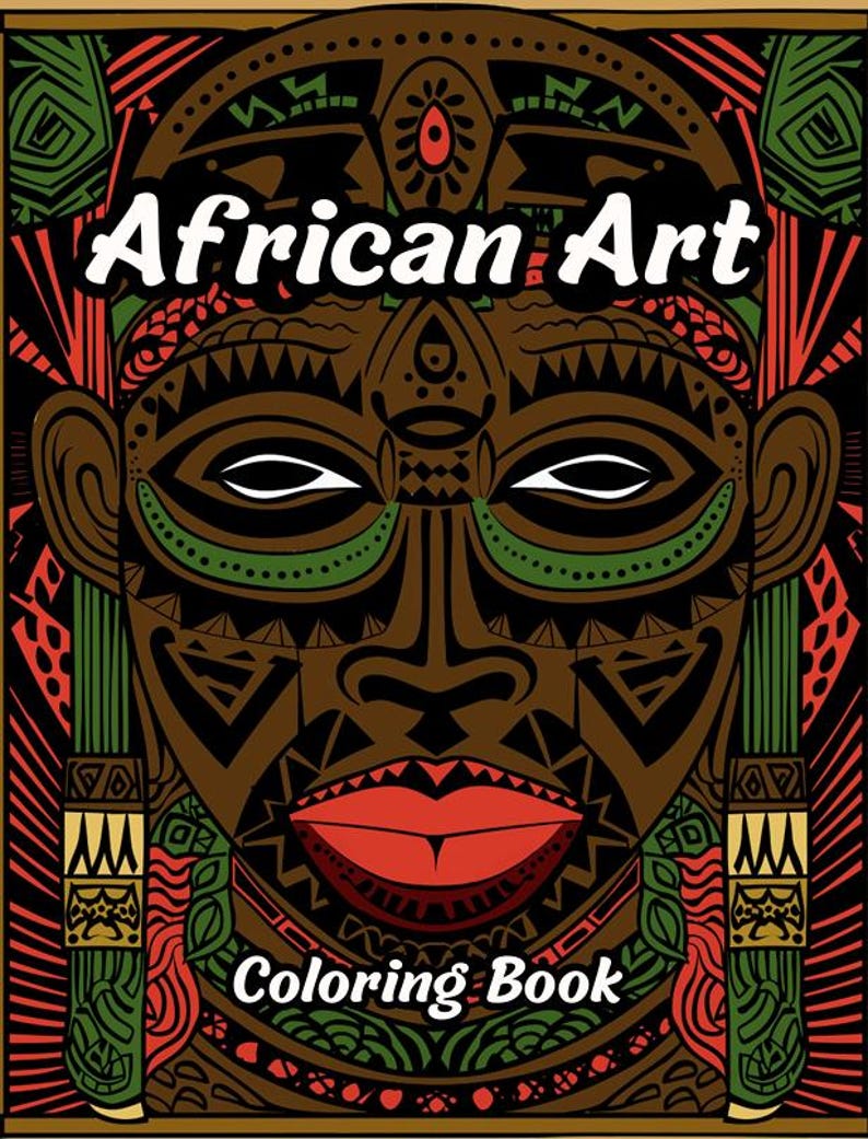 African Coloring Book Bundle: 300 Pages - 6 Books - Etsy