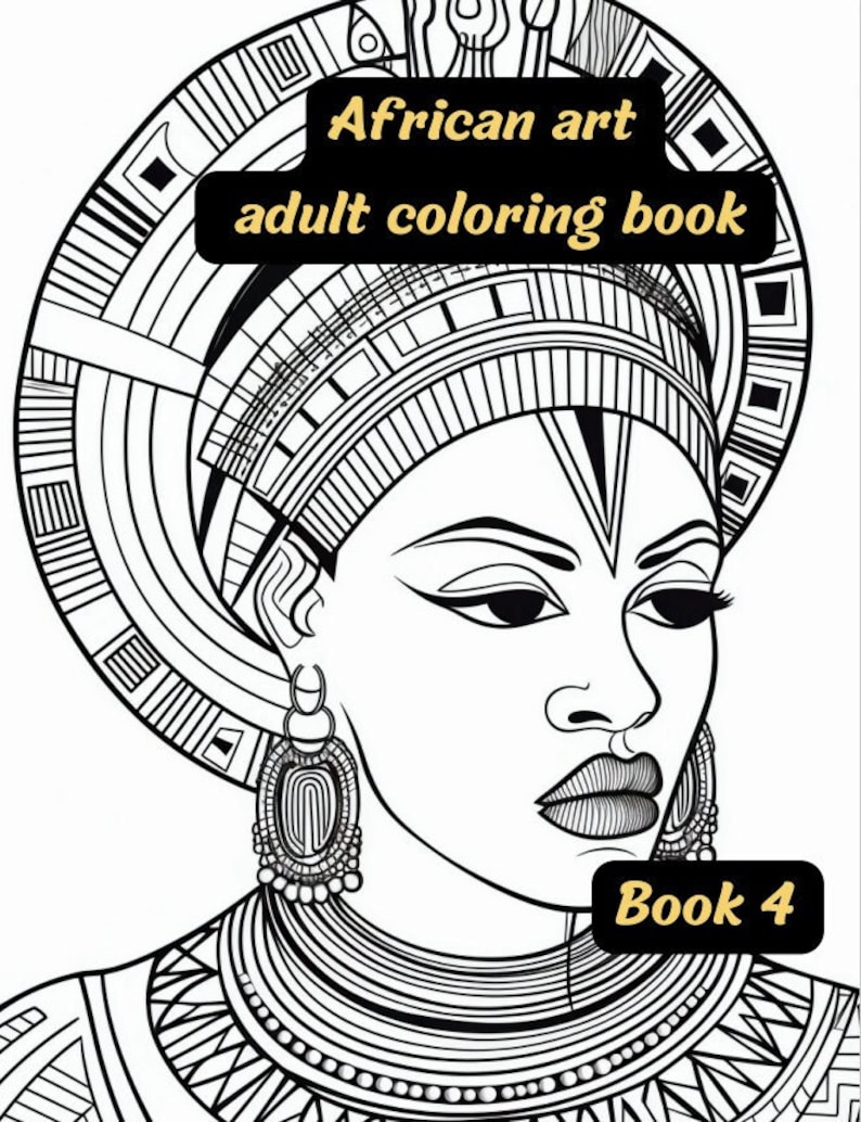 Celebrate Africa: African Art Coloring Book | 35 Pages - Etsy