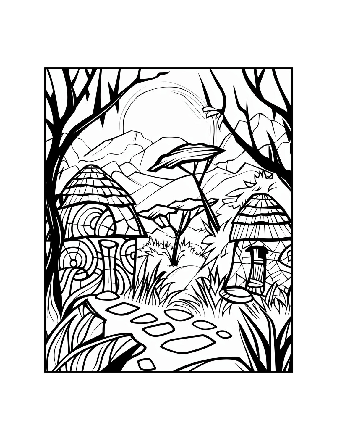 African Art Coloring Book (50 Pages) - Etsy UK