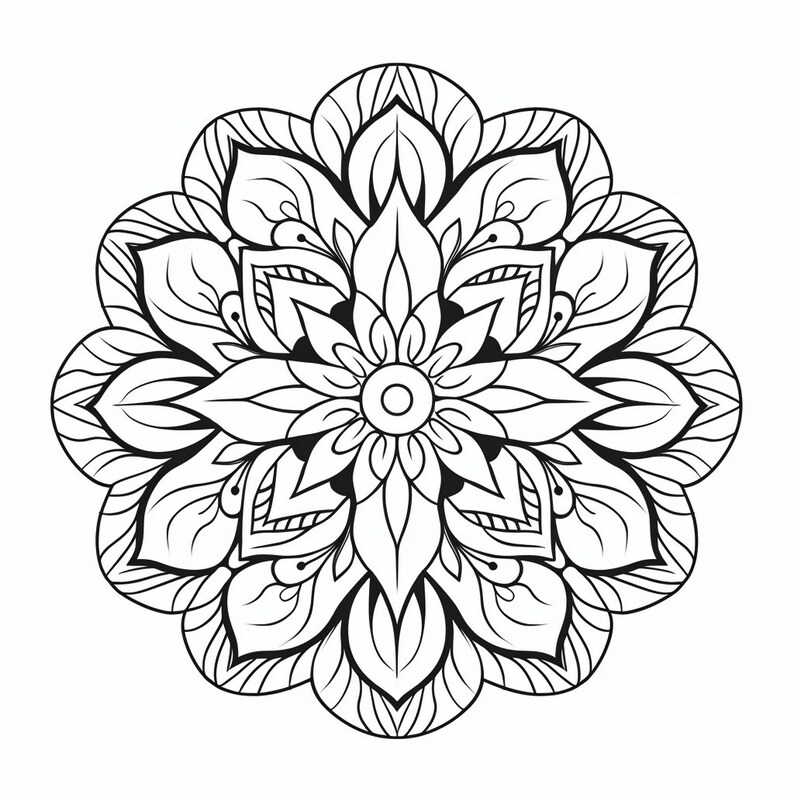 50 Hard Mandalas - Etsy