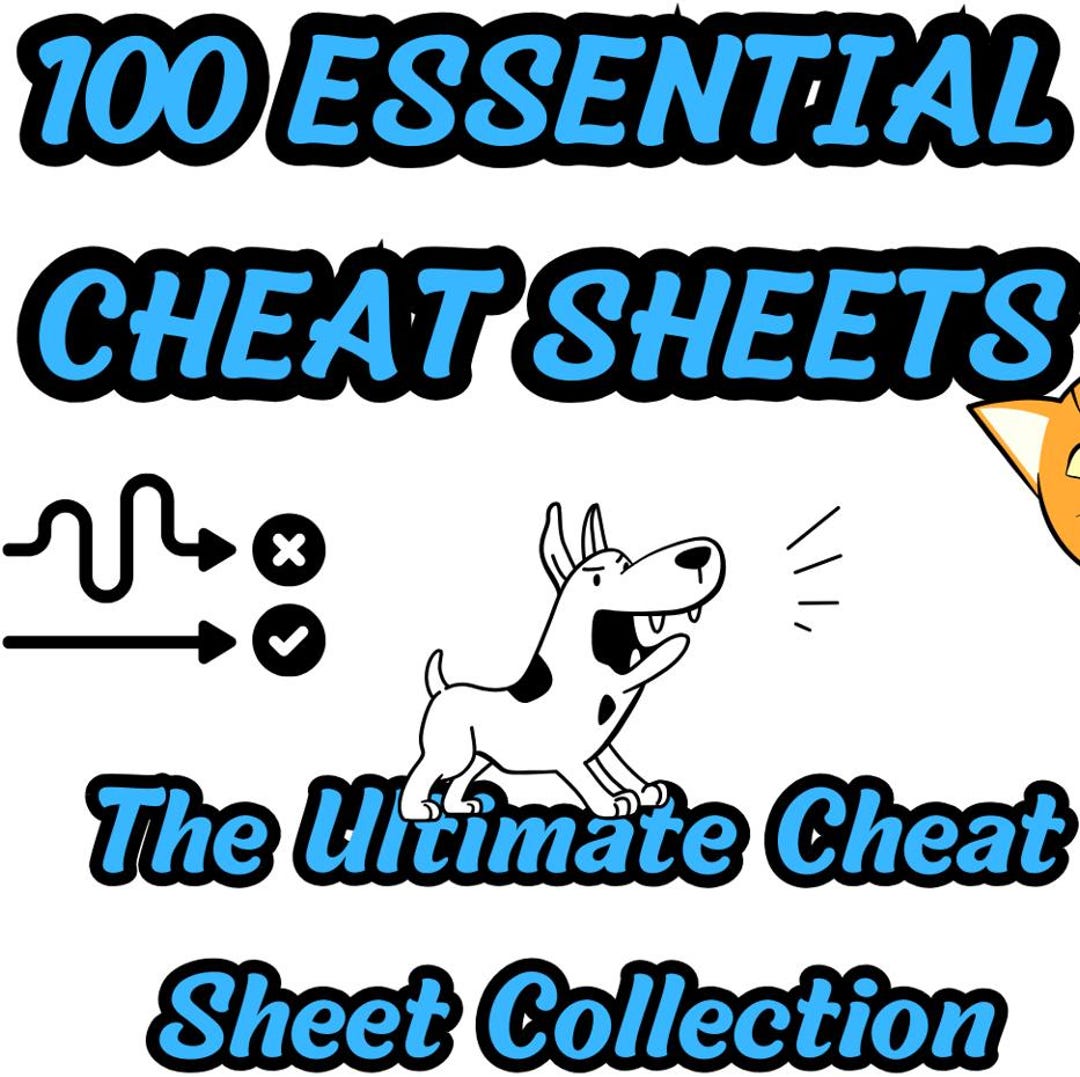 100 Essential Cheat Sheets - PDF Digital Download - Etsy