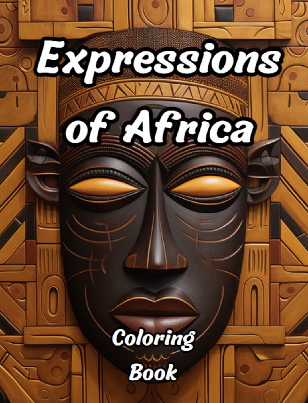 Expressions of Africa: African Art Coloring Book (50 Pages) - Etsy