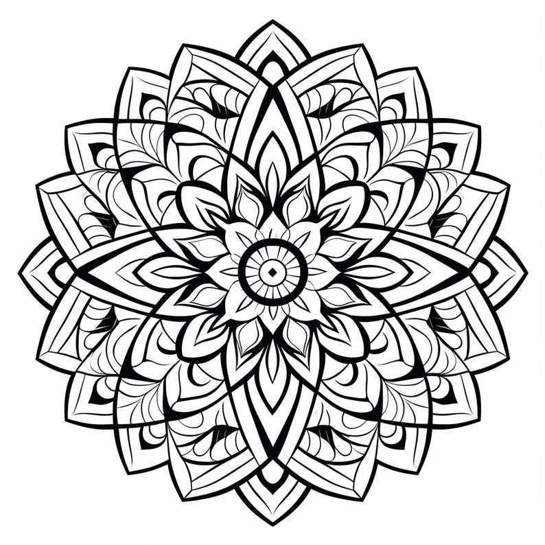 50 Hard Mandalas - Etsy