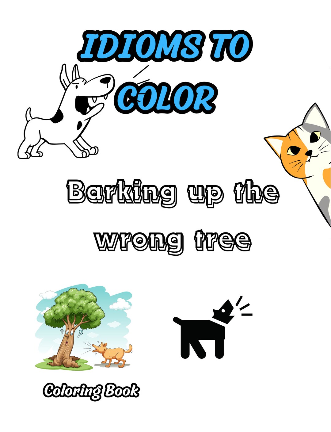 Idioms to Color(50 Pages) Coloring Book - Etsy