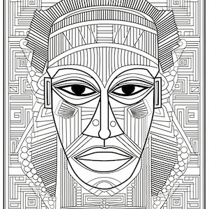 Celebrate Africa: African Art Coloring Book | 35 Pages - Etsy