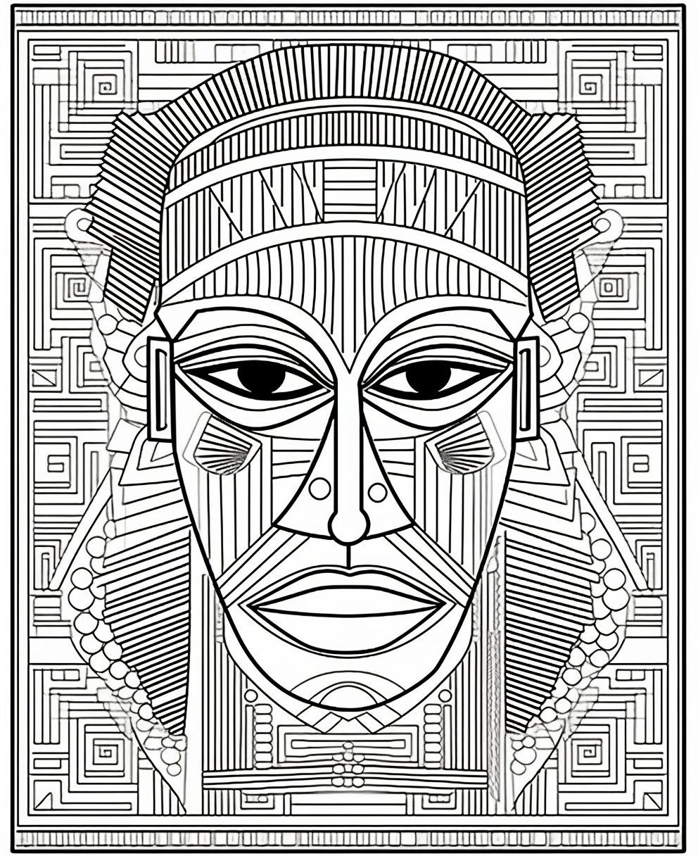 Celebrate Africa: African Art Coloring Book | 35 Pages - Etsy