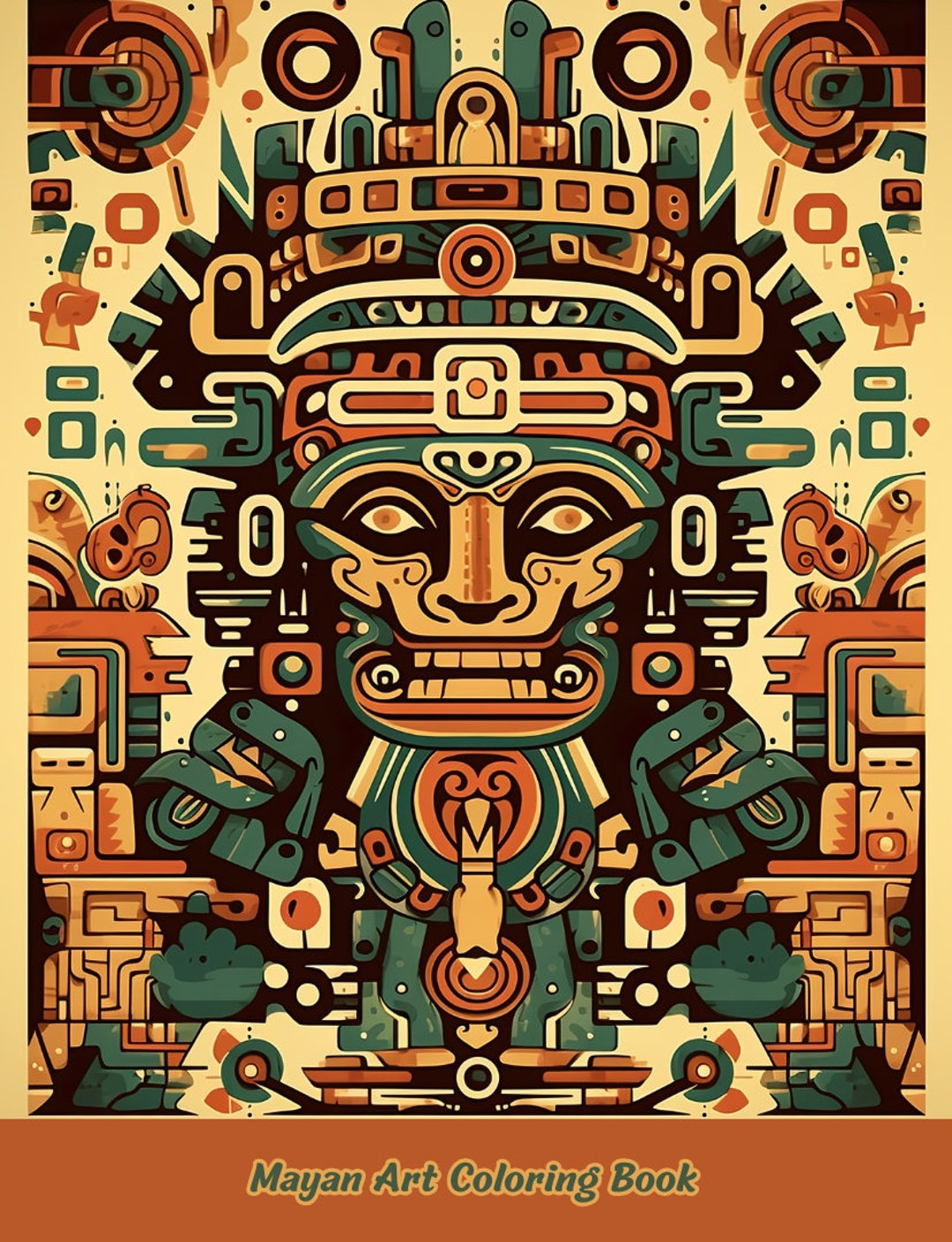 Mayan Art Coloring Book 50 Pages - Etsy