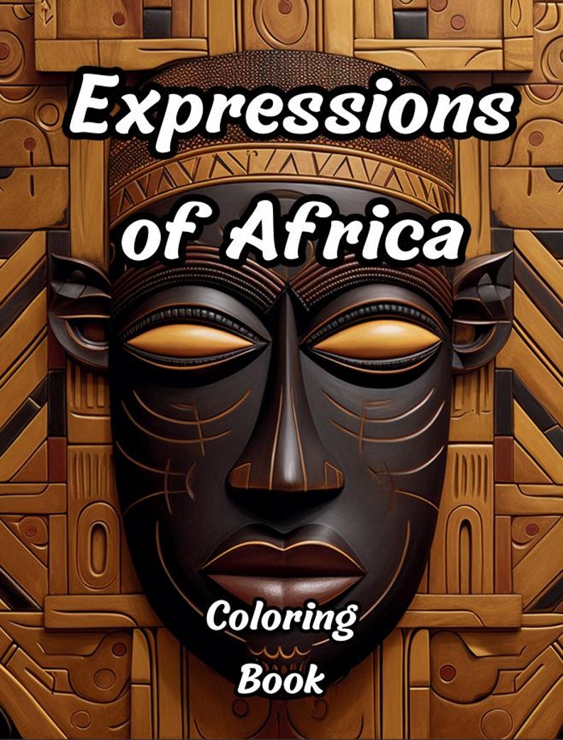 African Coloring Book Bundle: 300 Pages - 6 Books - Etsy