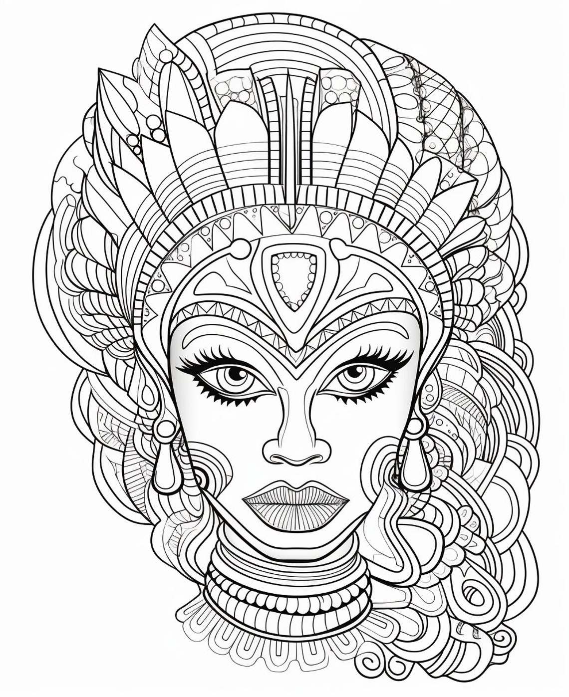 Cultural Canvas: African Art Coloring Book (50pages) - Etsy