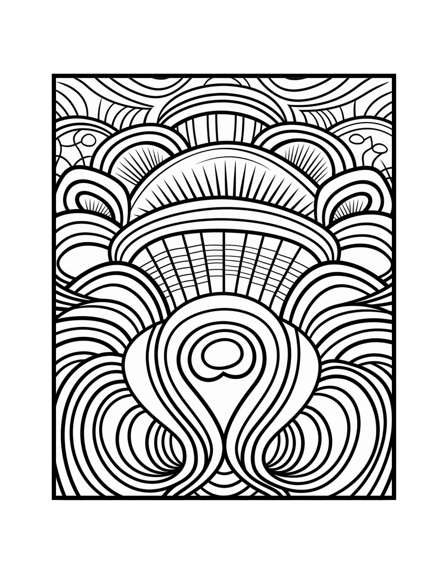 Abstract Adventures: Coloring Book 50 Pages - Etsy