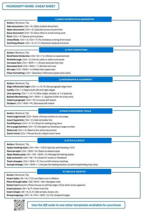 Microsoft Word Cheat Sheet Download Our Cheat Sheets | Nexus Human
