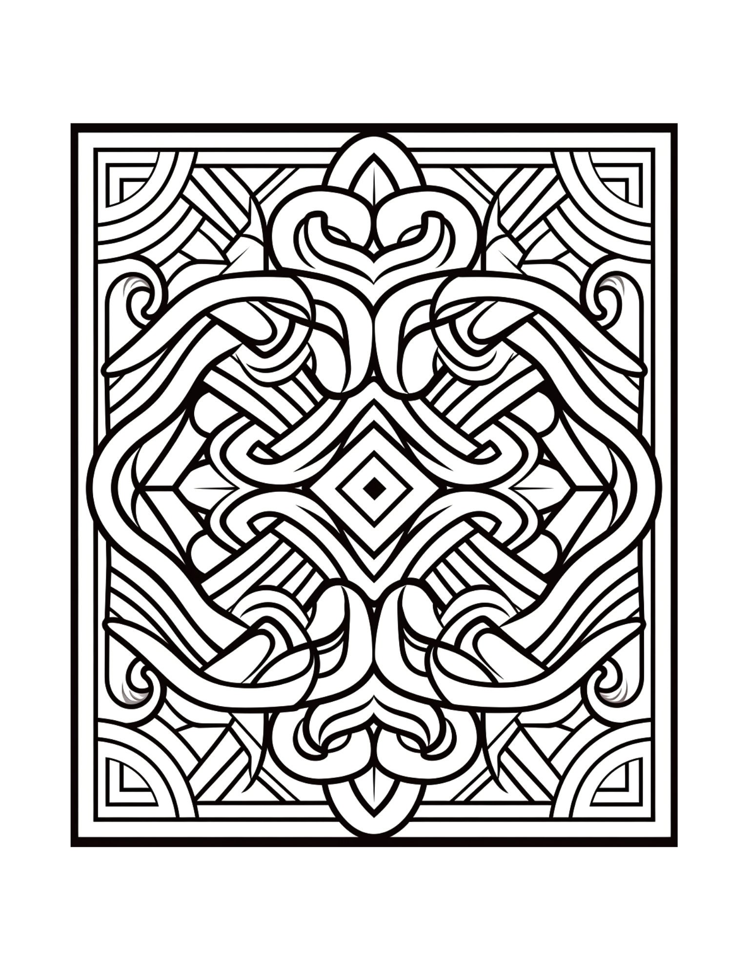 Abstract Adventures: Coloring Book 50 Pages - Etsy