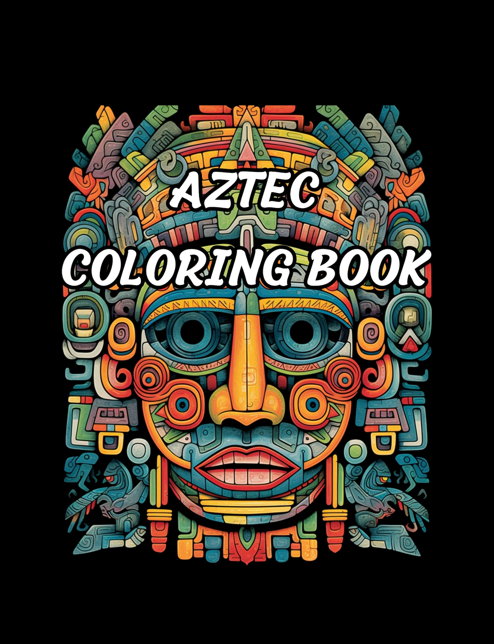 Aztec Coloring Book 1 - Etsy