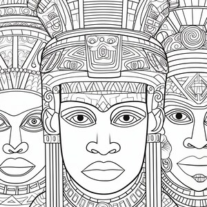 Cultural Canvas: African Art Coloring Book (50pages) - Etsy