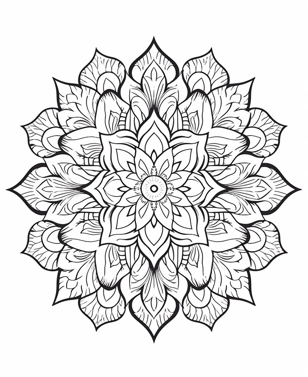 Mandala Magic: 50 Intricate Coloring Designs for Inner Peace - Etsy