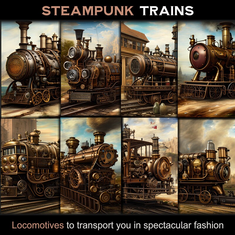 Steampunk Train - Etsy